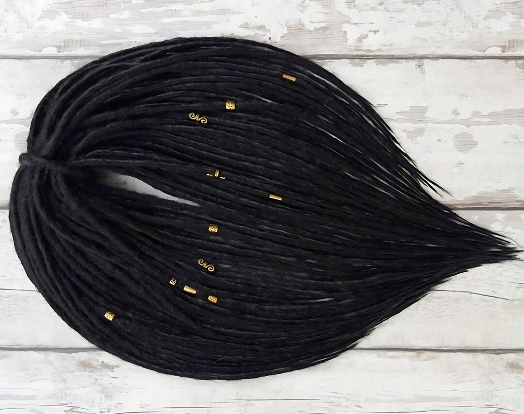 Black Dread Locs Extensions, Double End Dread Single End, Cyber Goth ...
