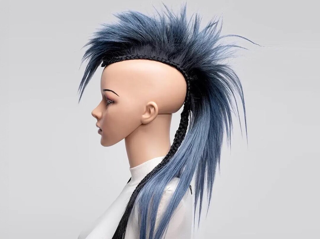 Headpiece Mohawk Wig, Spike Mohawk Warriors Wig, Mohican, Extravagant ...