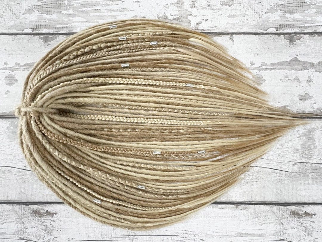 Blond Dread Locks Extensions - Partial Accent Full Set, Se-de Single ...