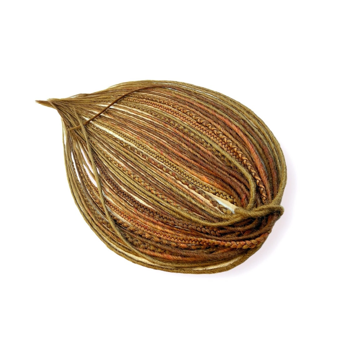 Boho Ginger Single Double Ended Dreads, Accent Partial Auburn Copper ...