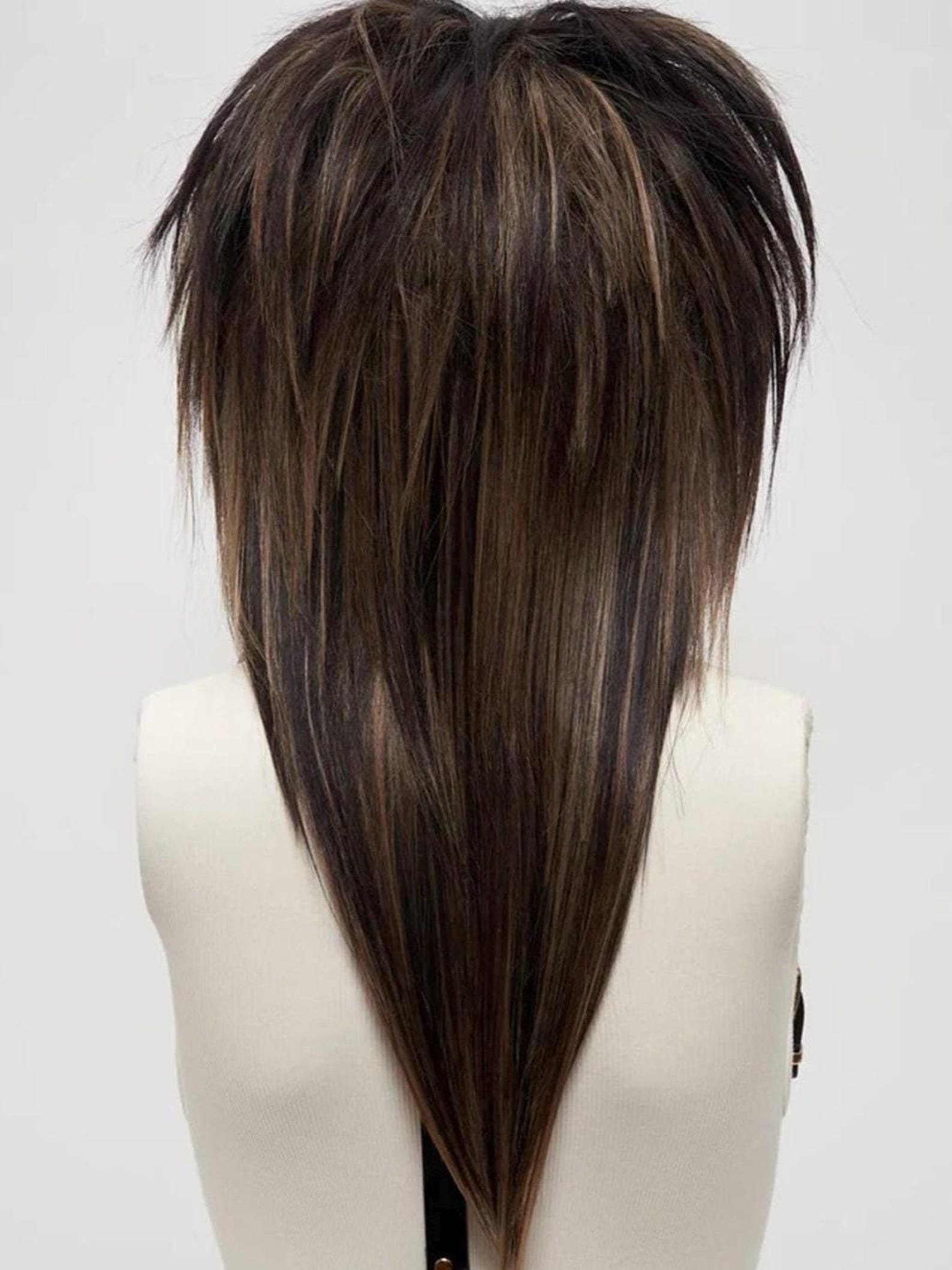 Emo Scene Hair Wig Brown Blond - Spiky Shaggy Layered Hairstyle With ...
