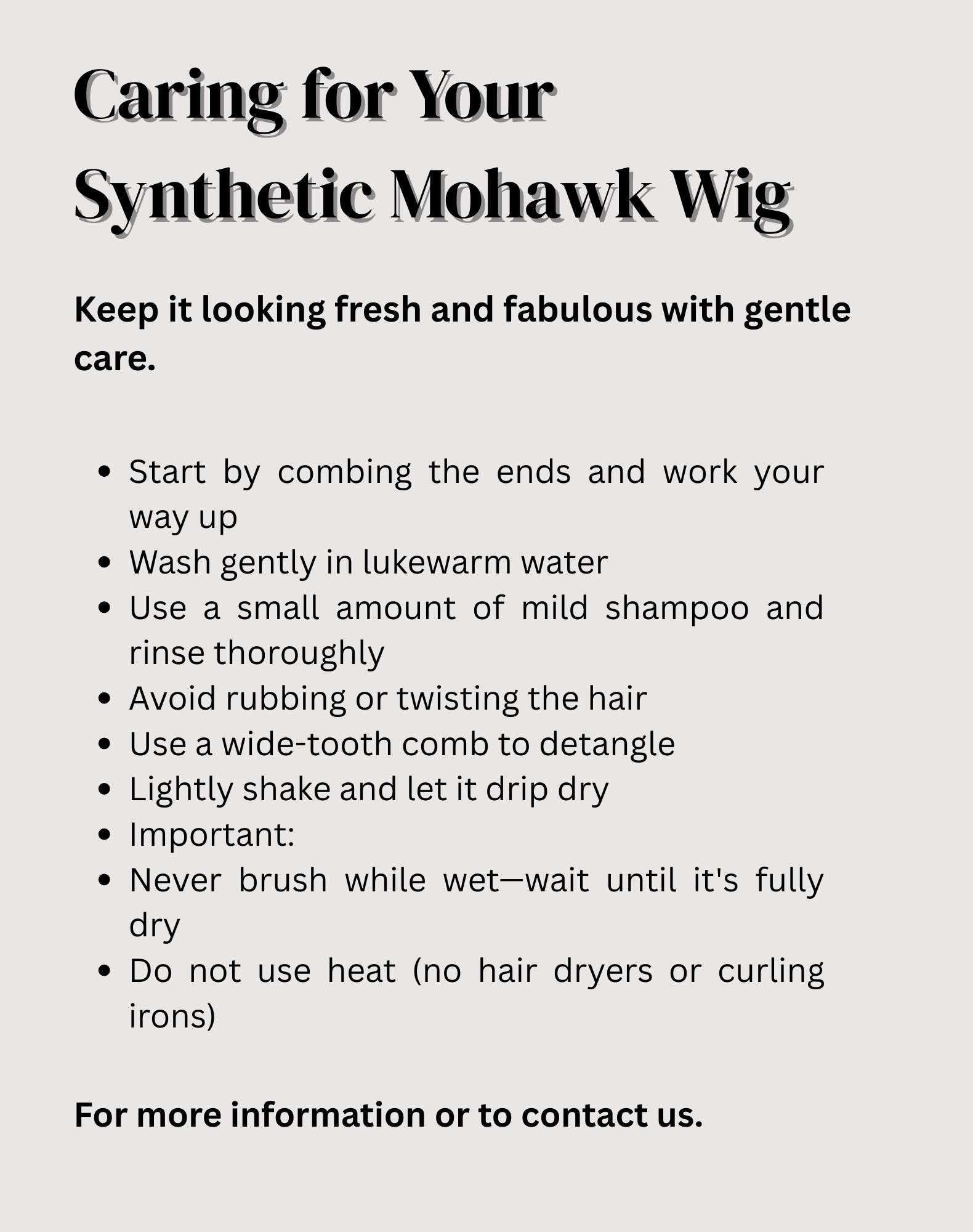 Headpiece Mohawk Wig, Spike Mohawk Warriors, Goth Wig Punk, Mohican ...