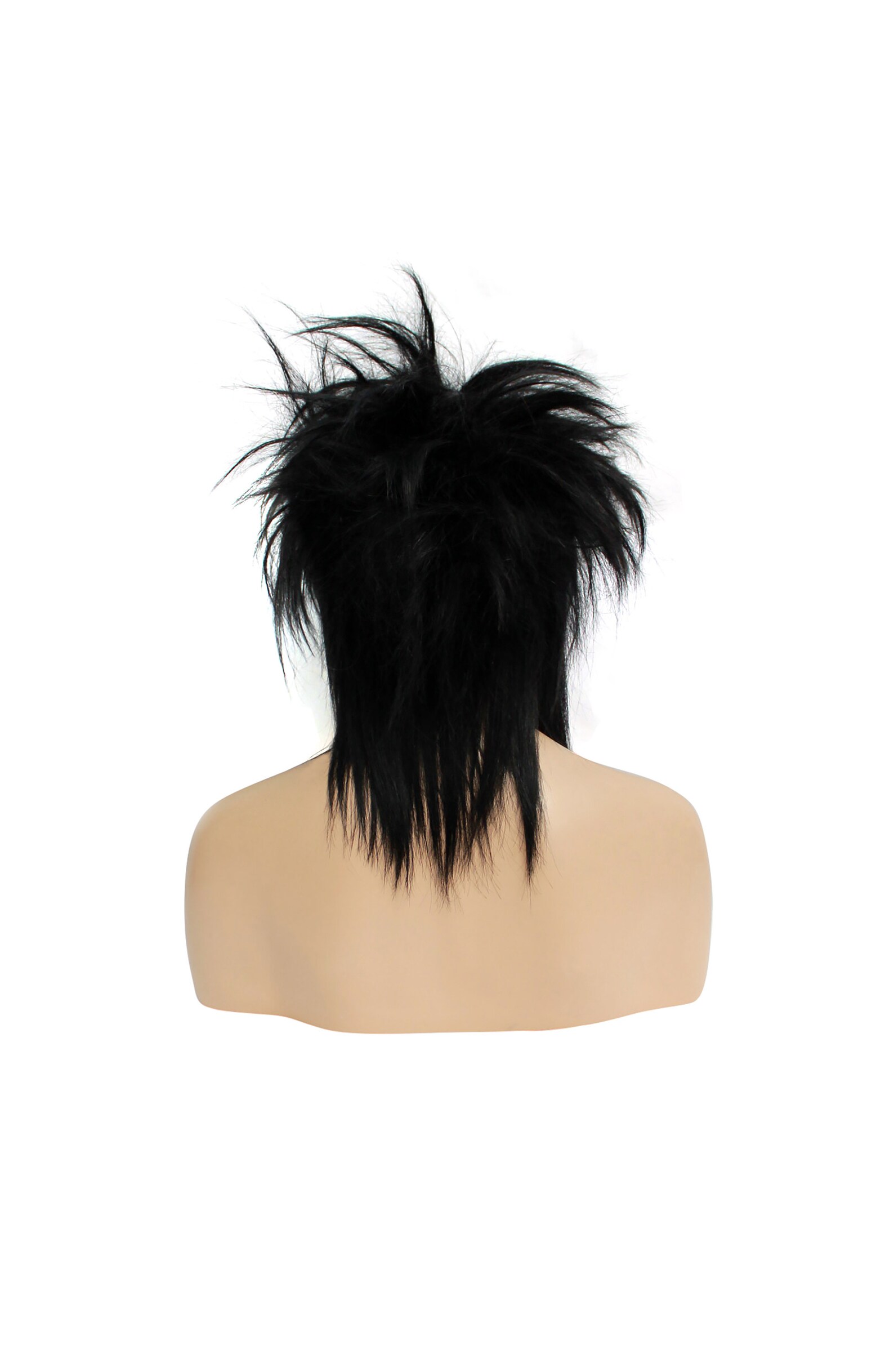Human Hair Long Black EMO Wig Unisex One Size. - Etsy