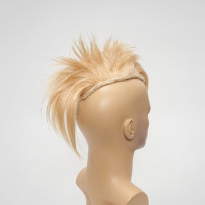Cyberpunk Headpiece, Mohawk Cosplay Wig, Cybergoth Blonde Costume Wig ...