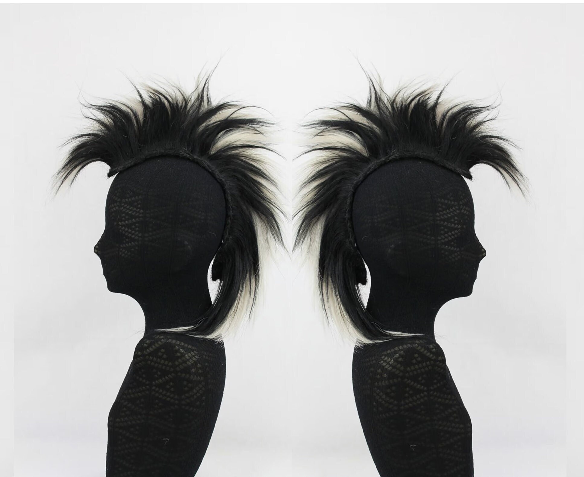 Ravens Mohawk Wig