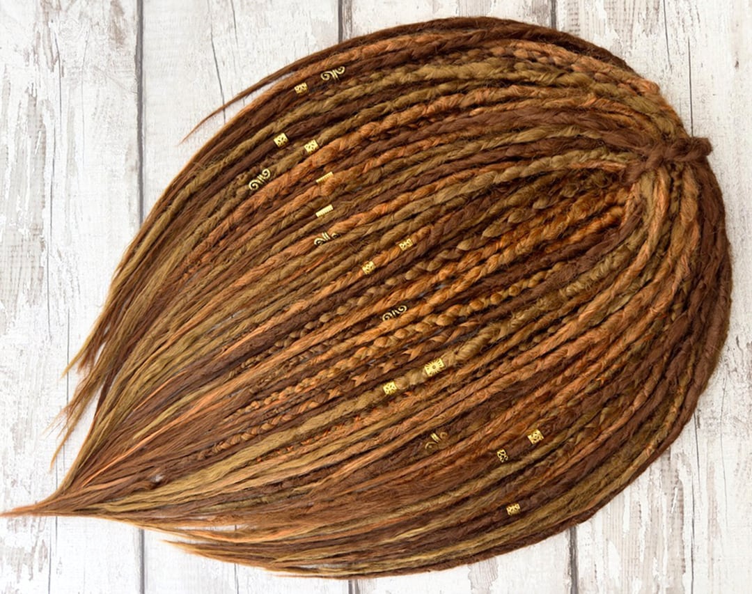 Ginger Dreadlocks Extensions, Viking Dreads Copper, Boho Locs Crochet ...