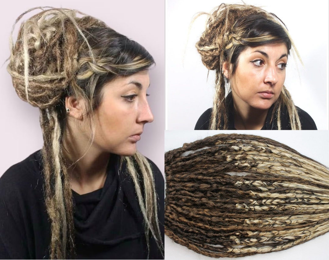 Synthetic Dread Fall, Brown Dread Ombre Locs Extension, Ponytail Dread ...