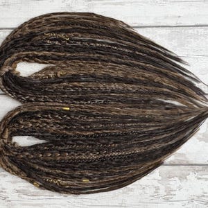 Boho Locs Extensions, Light Brown Dread Dark, Partial Dreads Accent ...