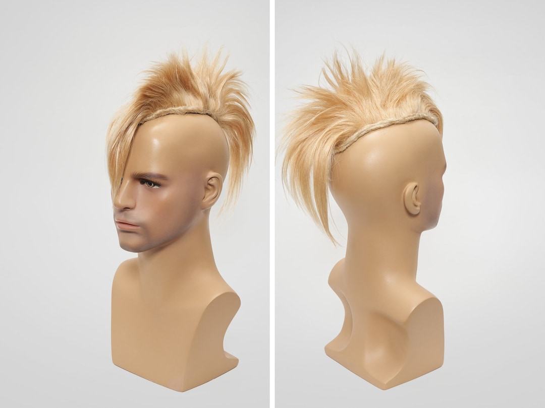 Cyberpunk Headpiece, Mohawk Cosplay Wig, Cybergoth Blonde Costume Wig ...