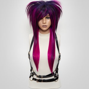 Wigs Vivid Emo Wig Full Density Lush Headpiece Bespoke Handcrafted ...