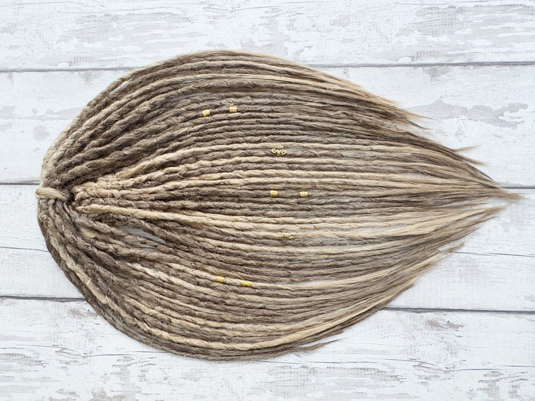 Ash Blonde Dread Brown Locs, Partial Dread Accent, Single End Dread ...