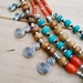 Hamsa Necklace Turquoise Statement Necklace Tibetan Necklace Bohemian ...