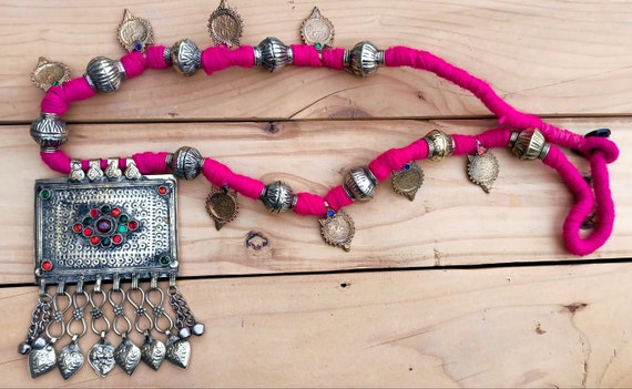 Antique large Islamic Central Asian tribal silver amu… - Gem