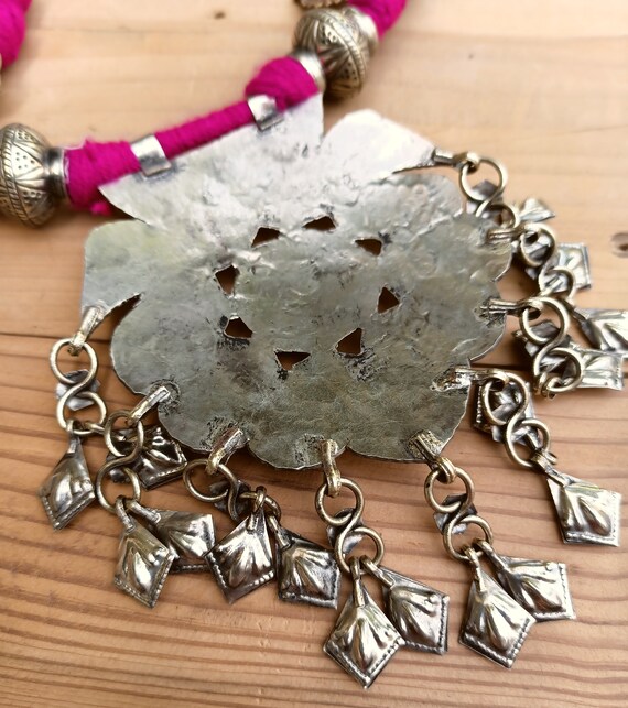 Antique large Islamic Central Asian tribal silver amu… - Gem