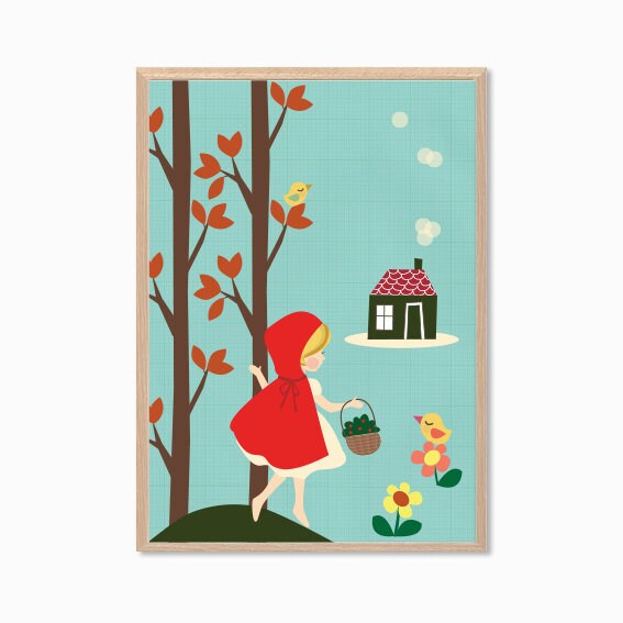 FAIRY TALE Set of Four Posters : Modern Illustration - Etsy Australia