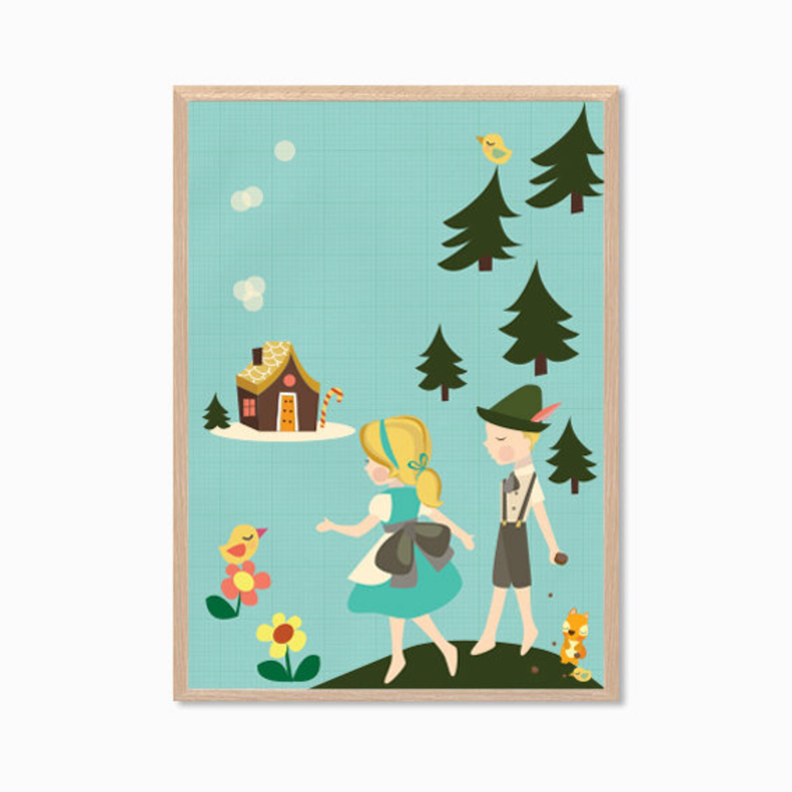 FAIRY TALE Set of Four Posters : Modern Illustration | Etsy