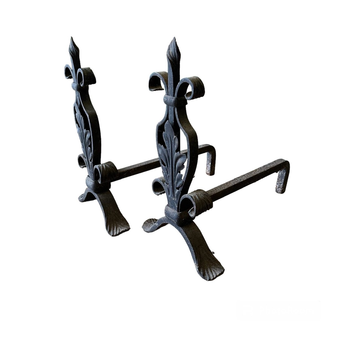 Antique Cast Iron Victorian Fire Dogs - Etsy UK