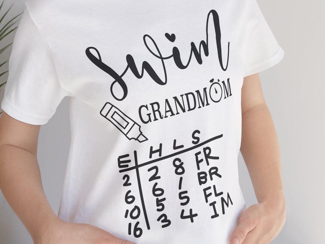 Swim Grandma T-shirt, Grandma Shirts, Tshirts, Swim Meet Shirt, Tshirts ...