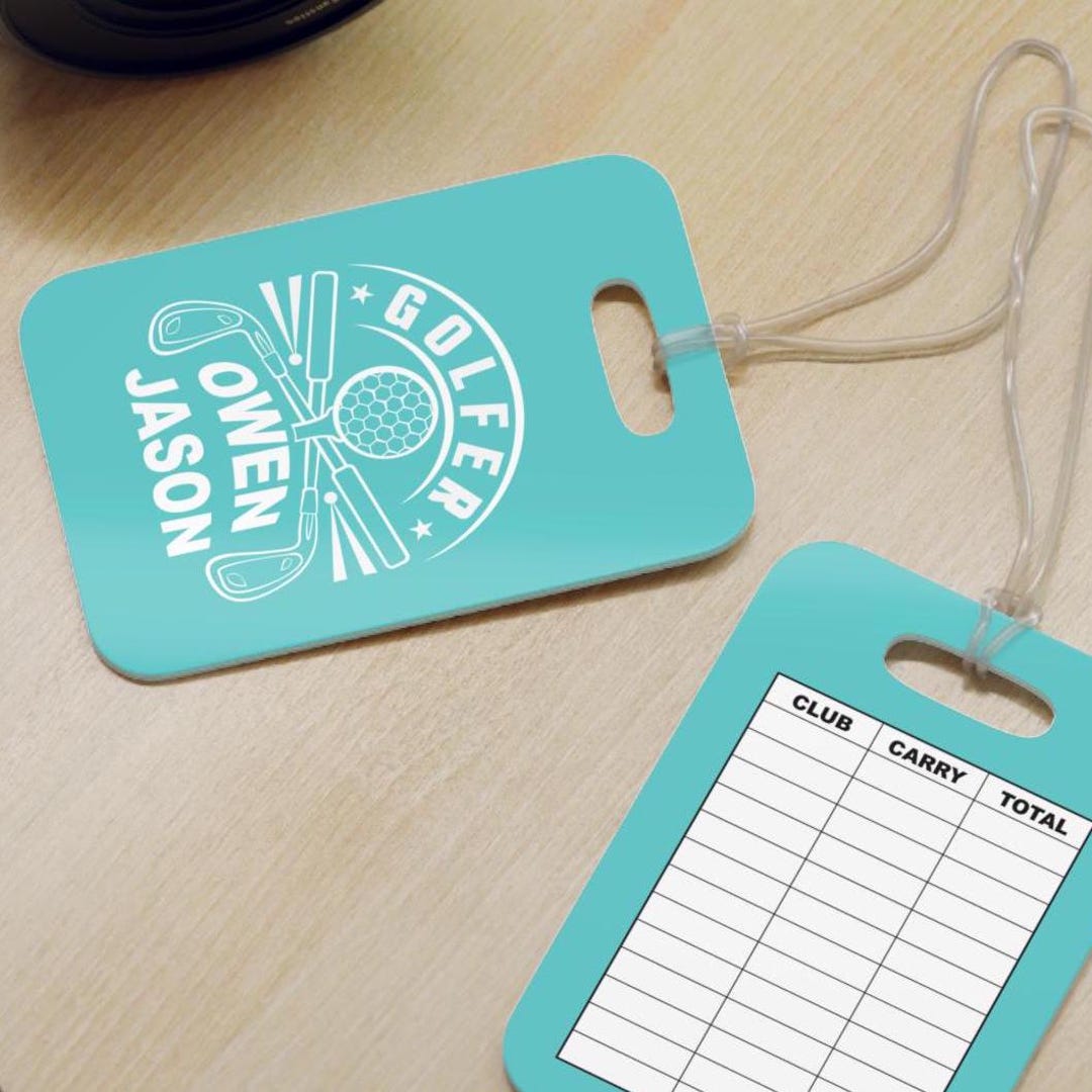 Custom Golf Bag Distance Tag: Erasable Yardage Tracker - Etsy