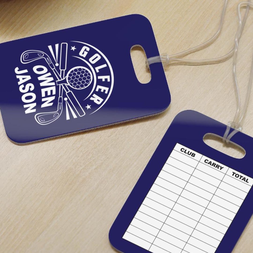 Custom Golf Bag Tag - Golf Distance Tags -erasable-must-have Golf ...