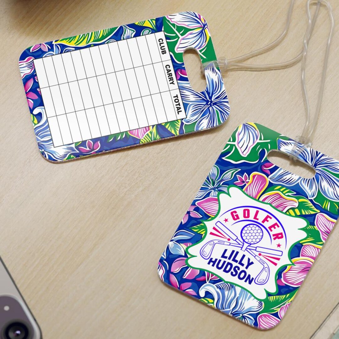 Personalized Golf Yardage Tag: Erasable Distance Tracker, Tee Gift - Etsy