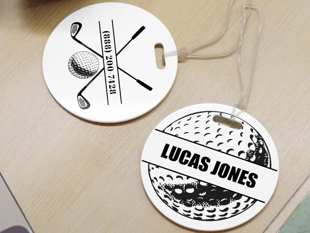Custom Personalized Golf Bag Luggage Tags - Golf Accessories for Men ...