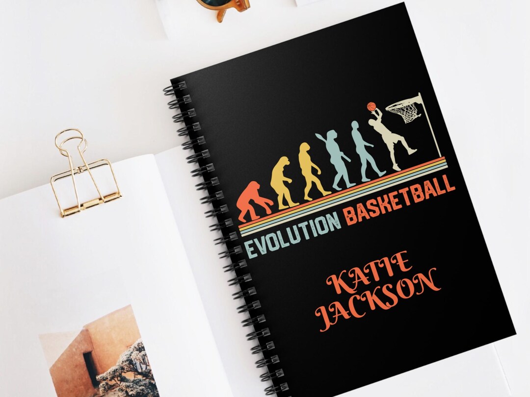 Personalized EVOLUTION-BASKETBALL Notebook - Ruled Line, Custom Journal ...