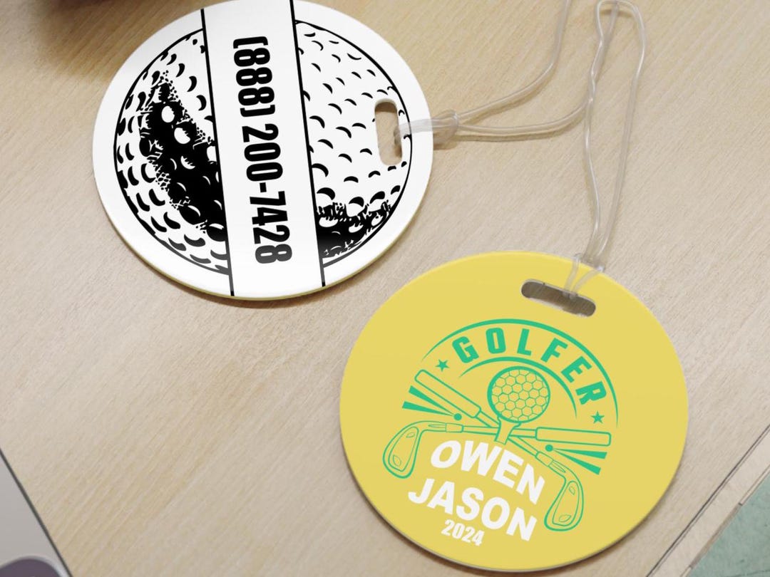 Personalized Golf Bag Luggage Tags - Golf Accessories for Men, Women ...
