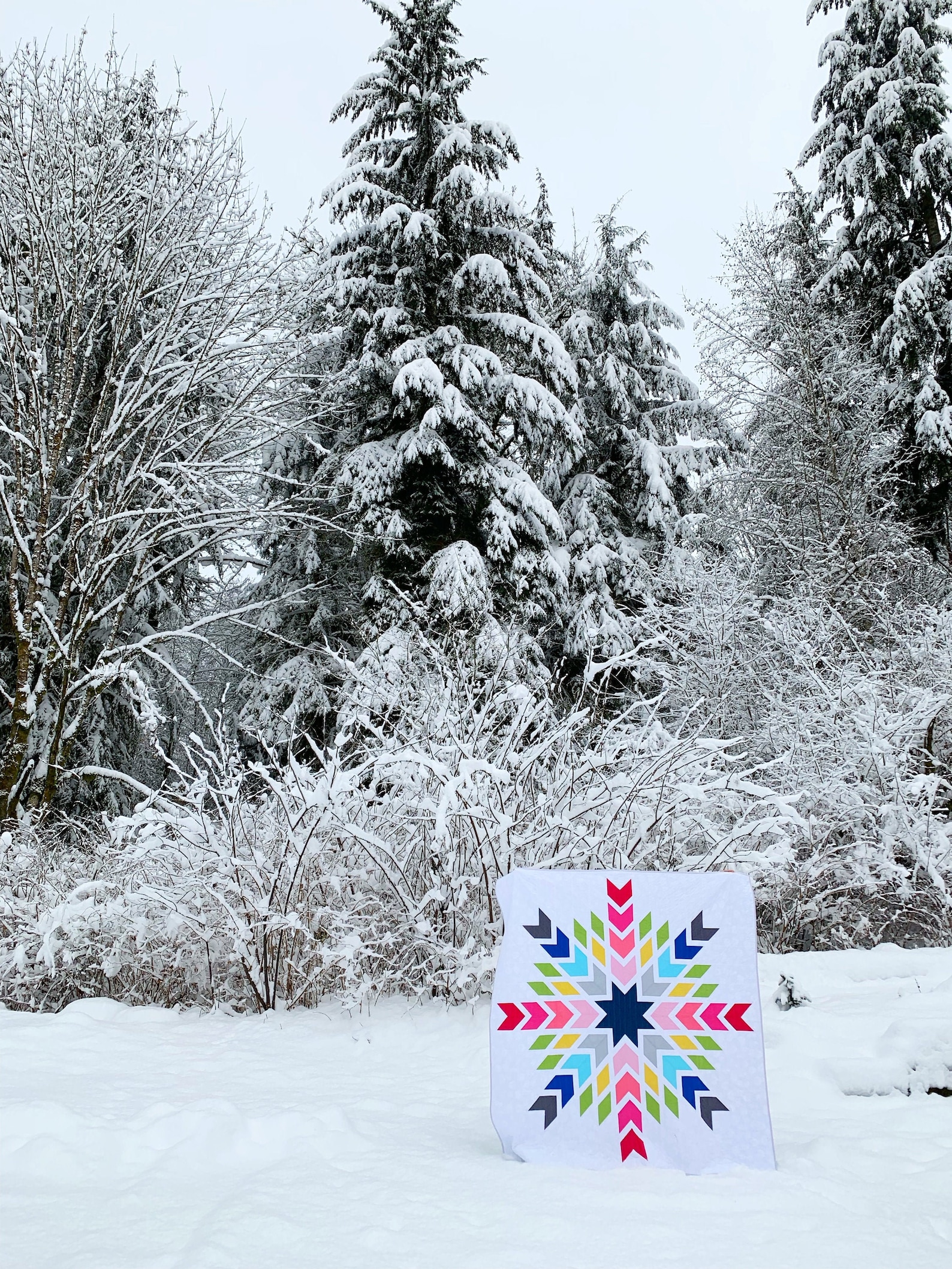 Chevron Snowflake Quilt Pattern PDF Digital Download - Etsy