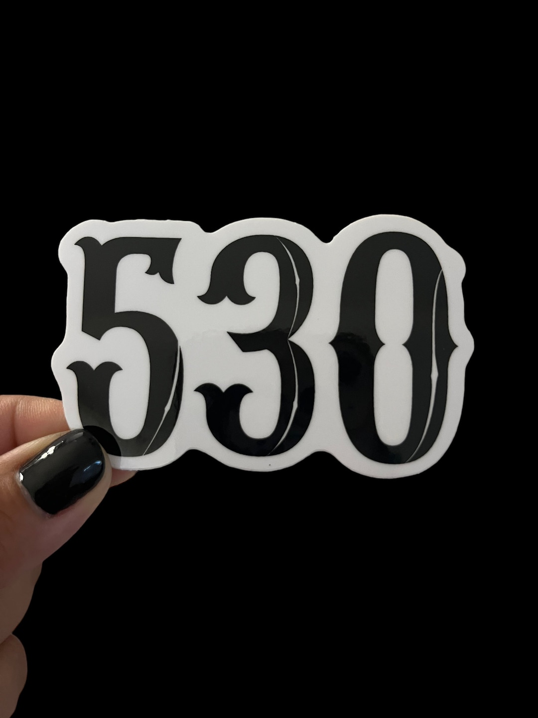 530 Area Code VINYL STICKER - Etsy