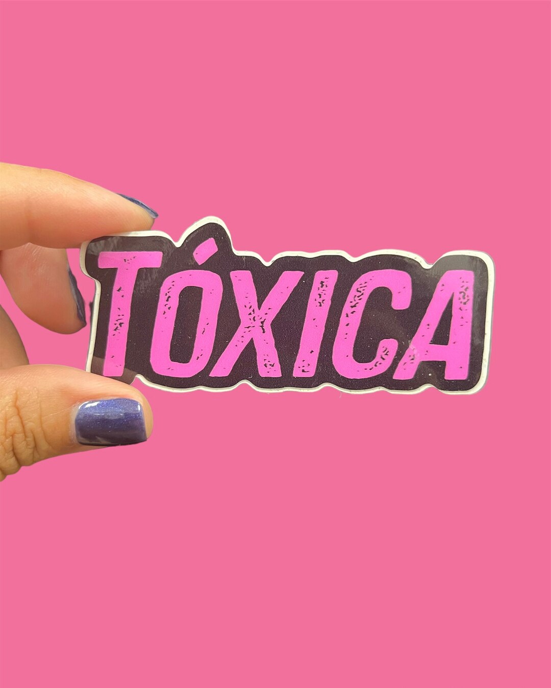 Tóxica (pink) VINYL STICKER - Etsy