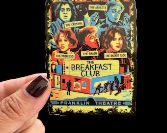 The Breakfast Club Vinyl Sticker | Retro Sticker | 80's Sticker | - Etsy