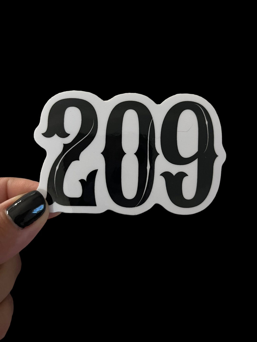 209 Area Code VINYL STICKER - Etsy