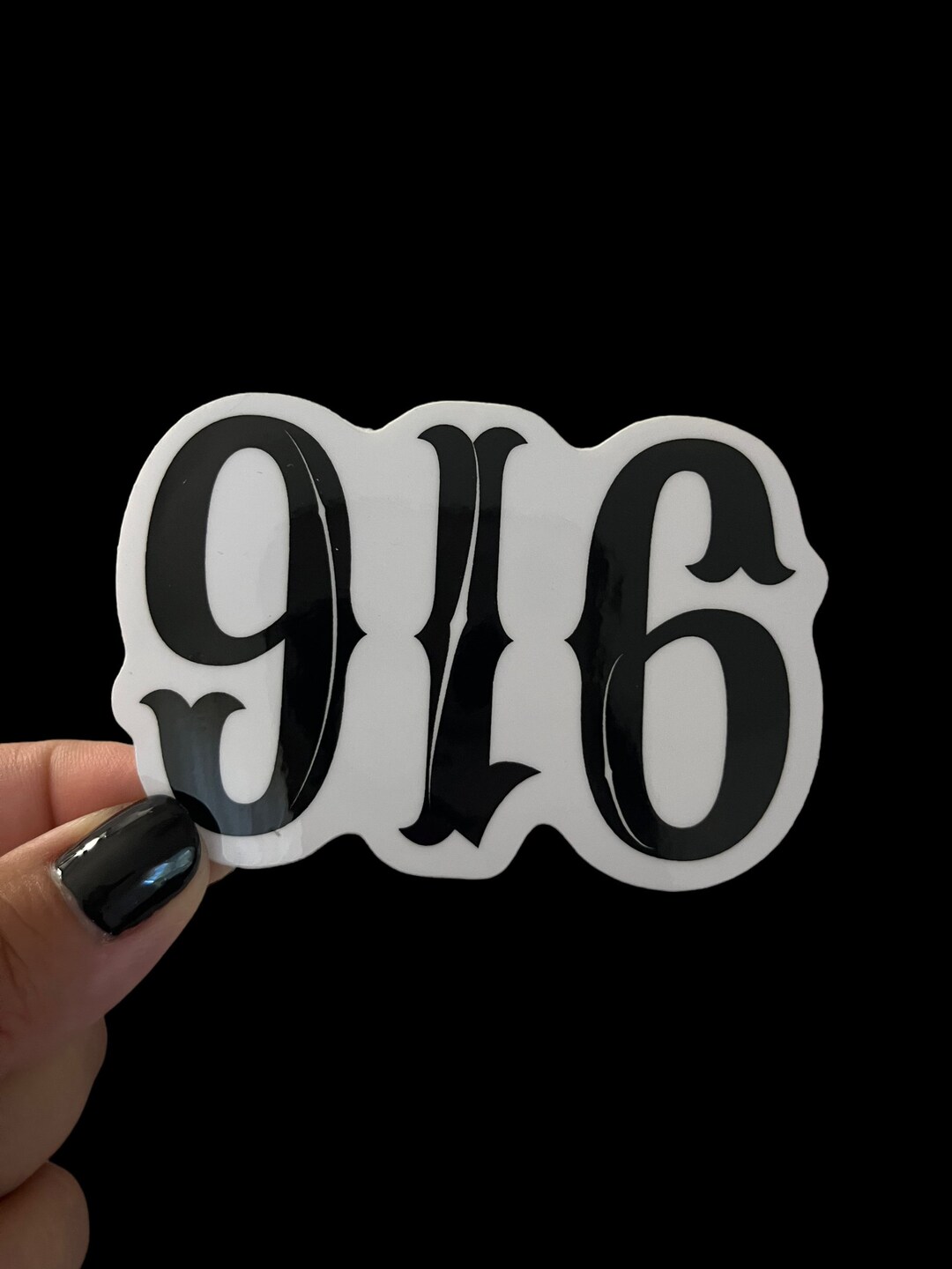 916 Area Code VINYL STICKER - Etsy