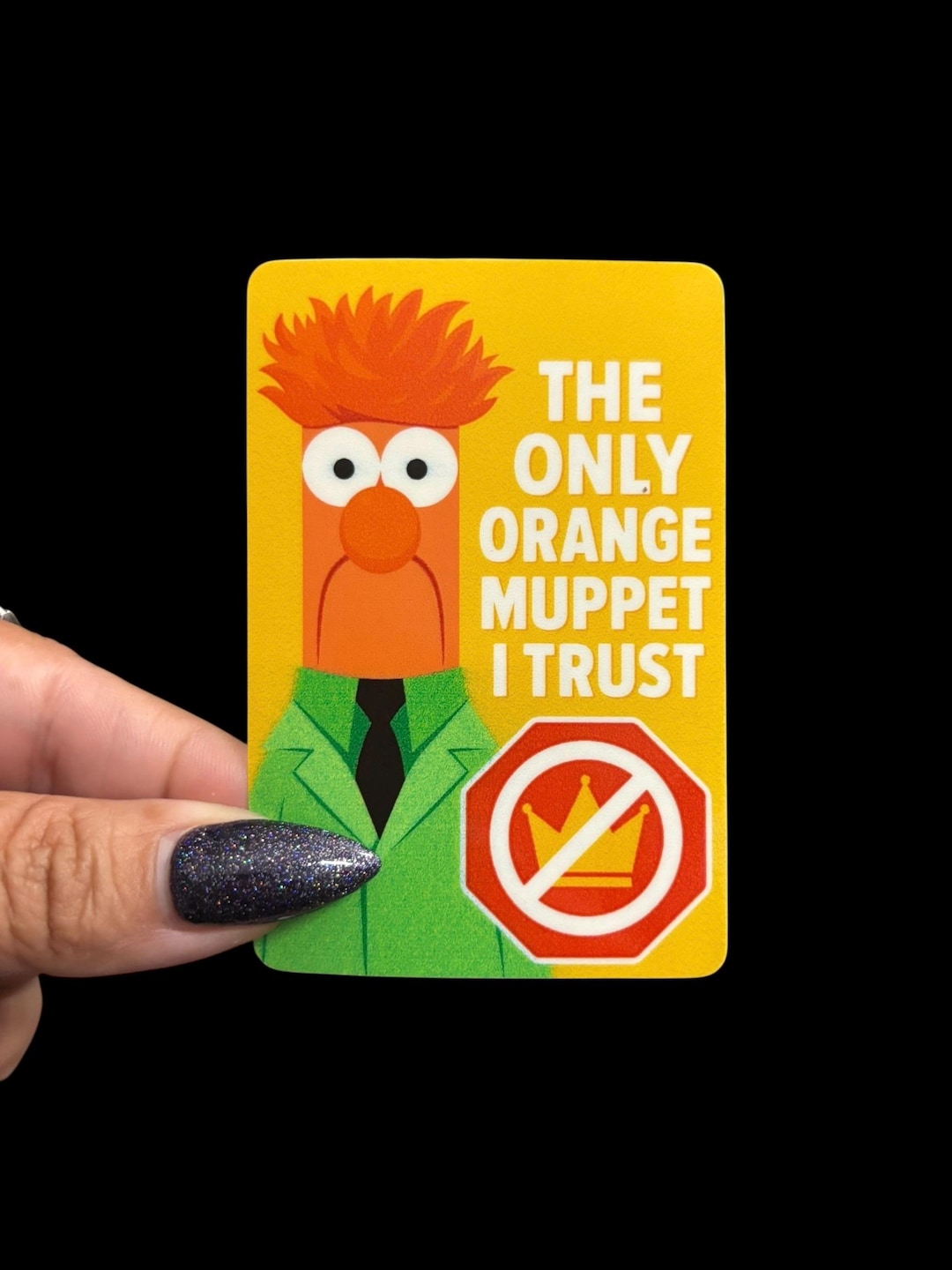 Orange Muppet (beaker & No Kings) VINYL STICKER - Etsy