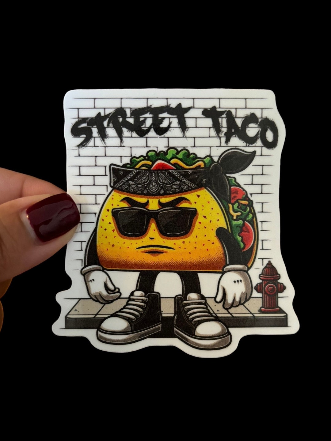 Street Taco VINYL STICKER - Etsy