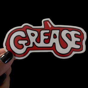 Grease VINYL STICKER - Etsy