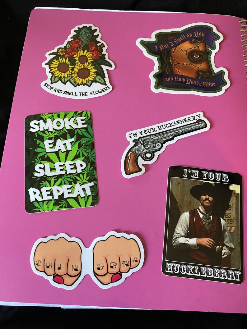 Stop and Smell the Flowers VINYL STICKER - Etsy