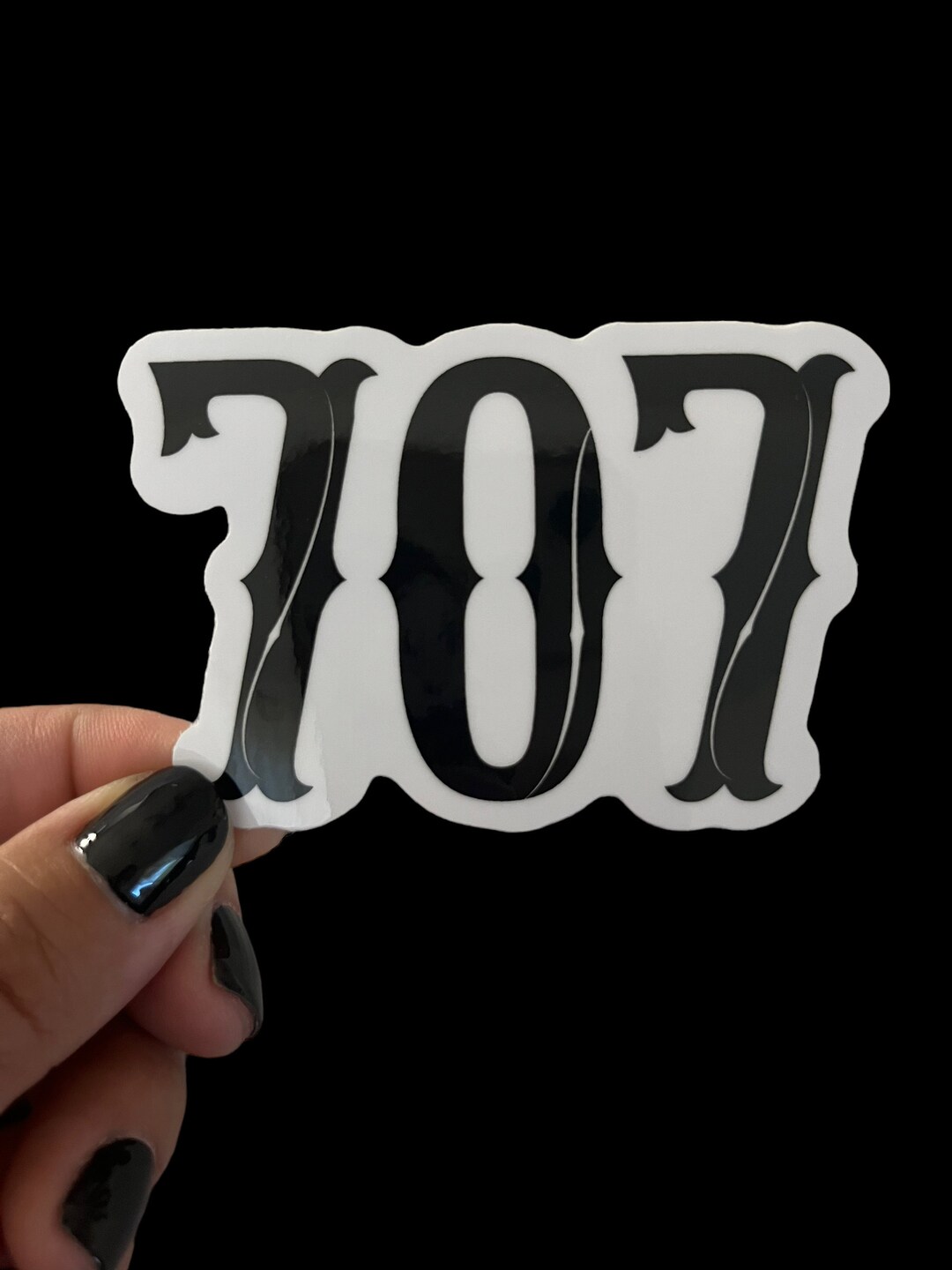707 Bay Area Code VINYL STICKER - Etsy