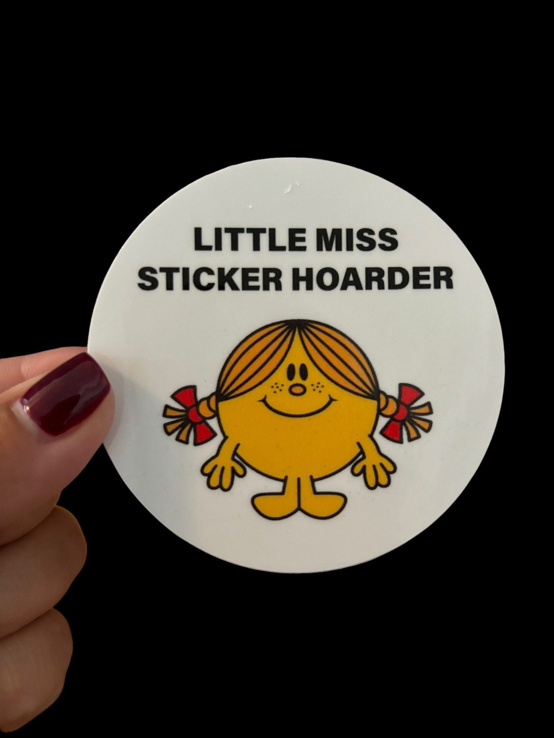 Little Miss Sticker Hoarder VINYL STICKER - Etsy