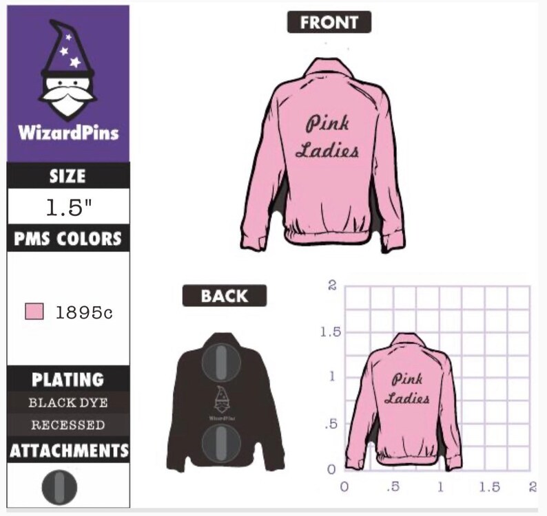 Pink Ladies Pin | Etsy