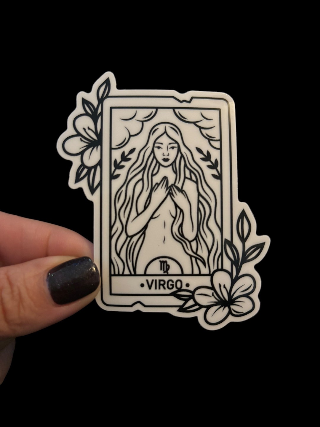 Virgo VINYL STICKER - Etsy