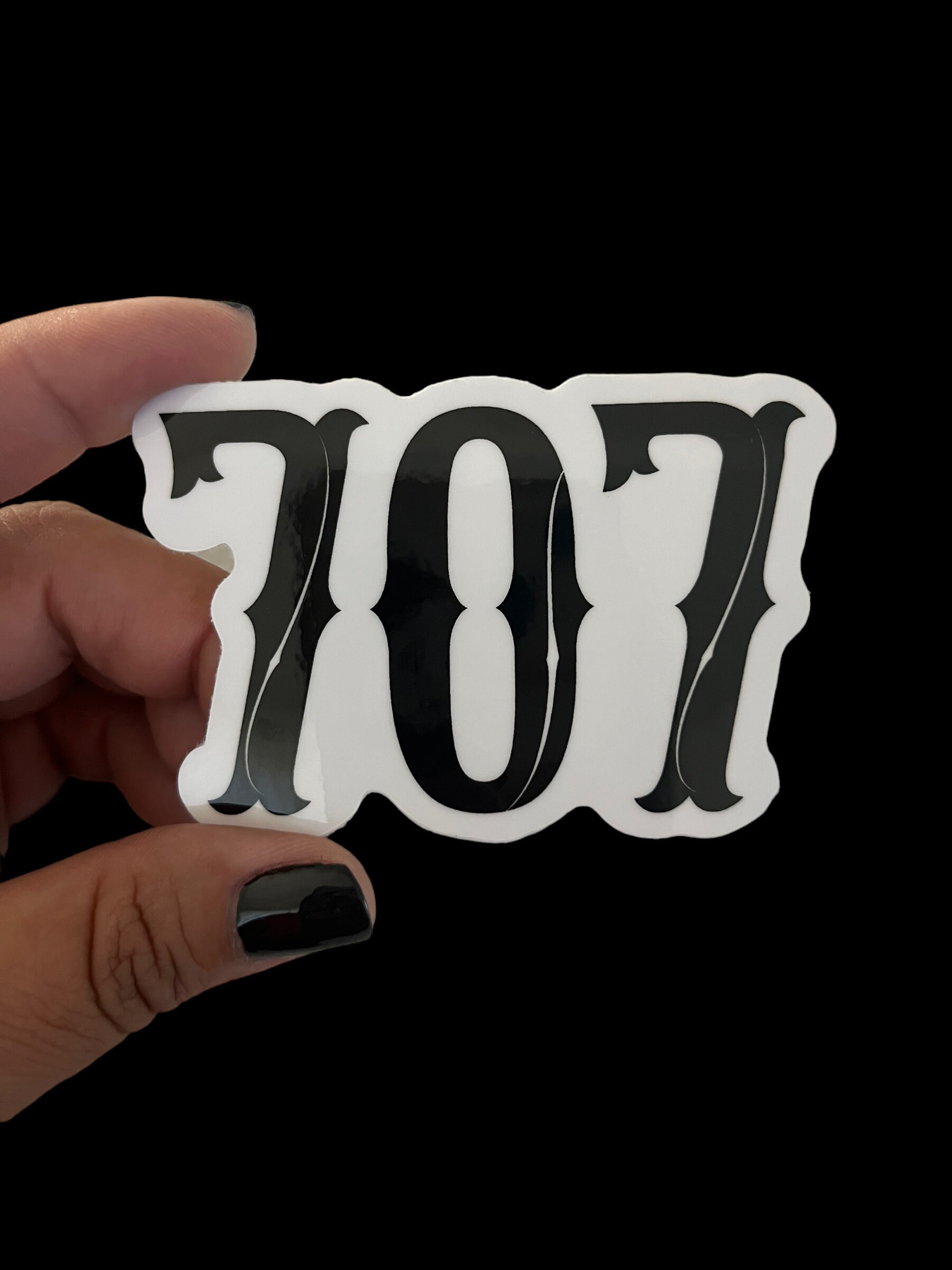 707 Bay Area Code VINYL STICKER - Etsy