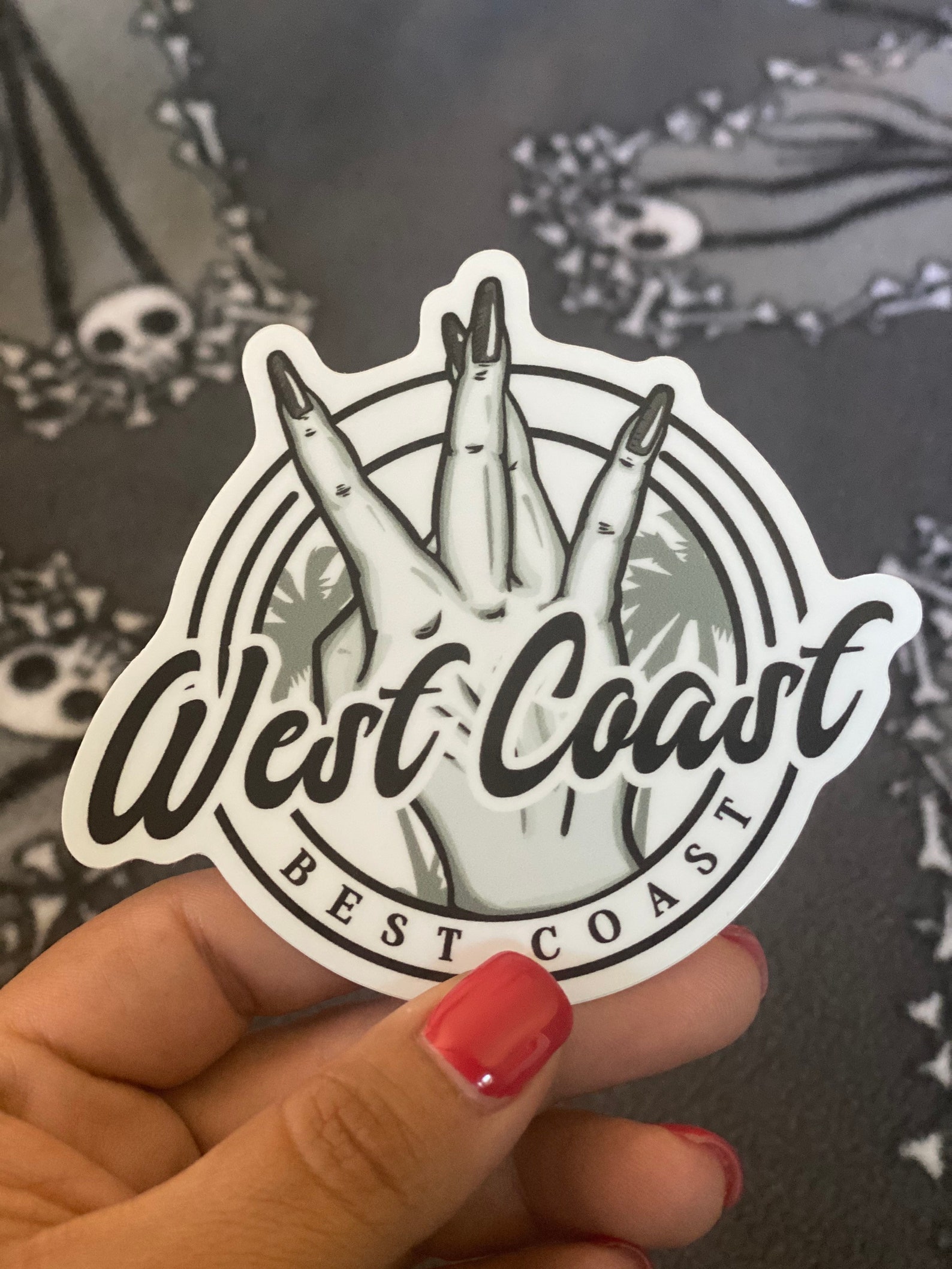 West Coast Best Coast VINYL STICKER - Etsy