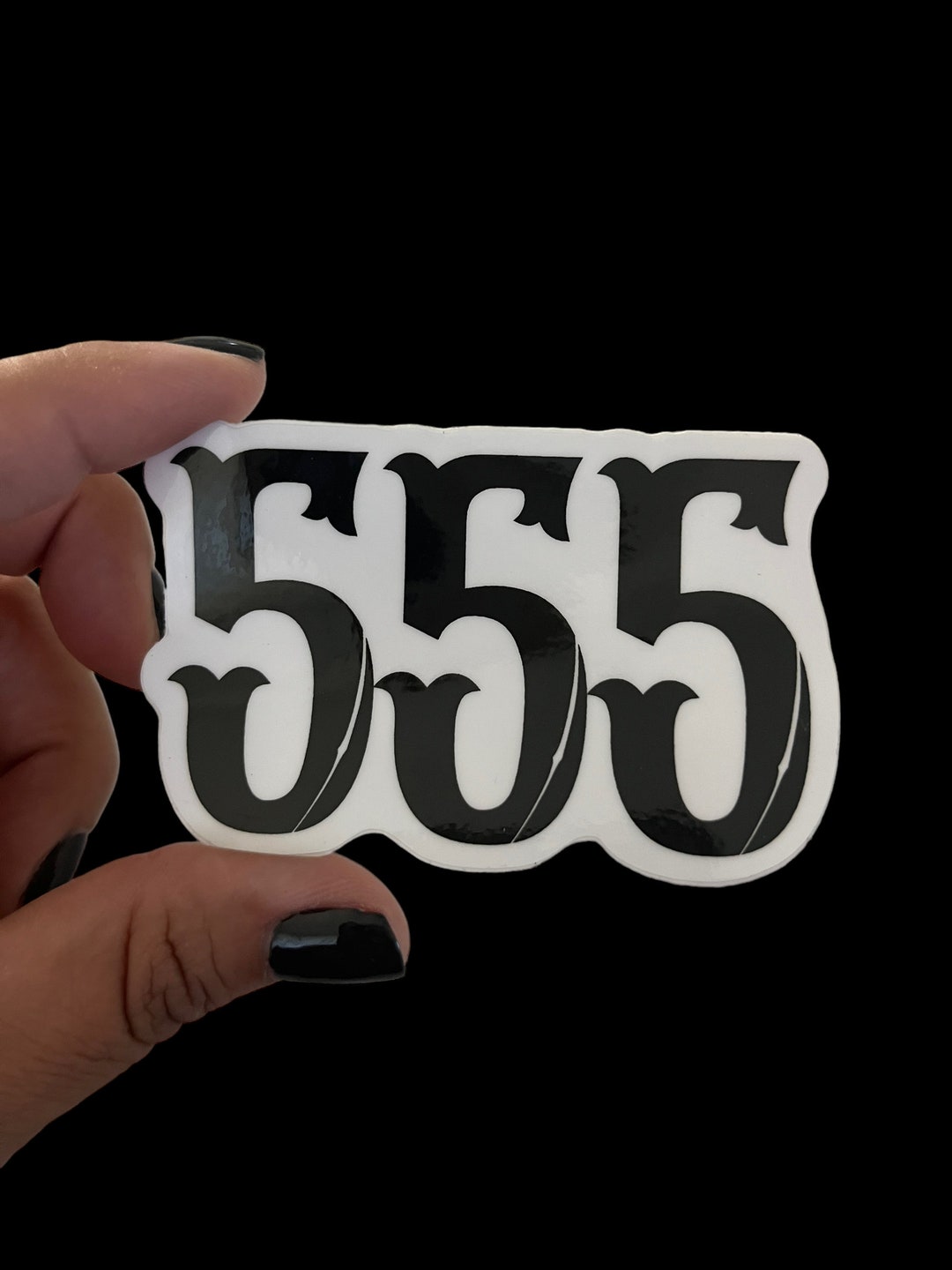 555 Angel & Spirit Number VINYL STICKER - Etsy