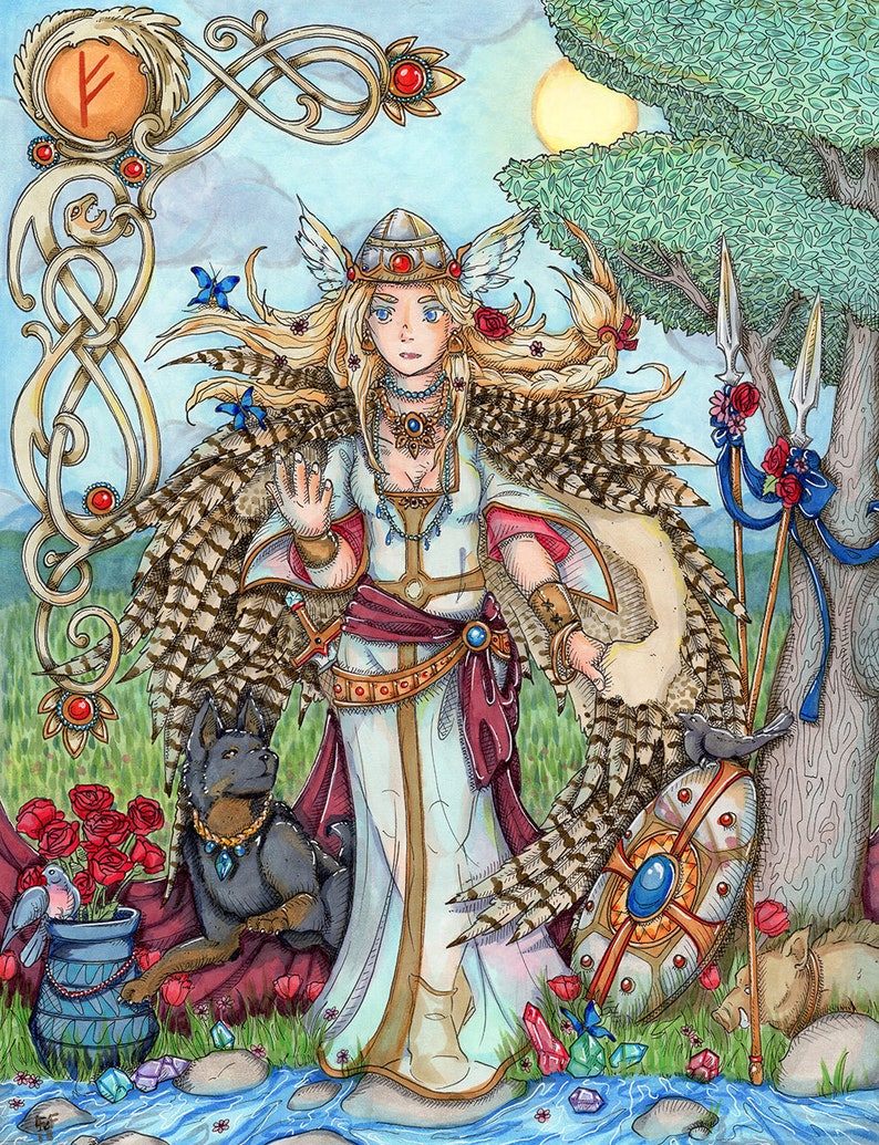 Diosa nórdica Freyja - Etsy España