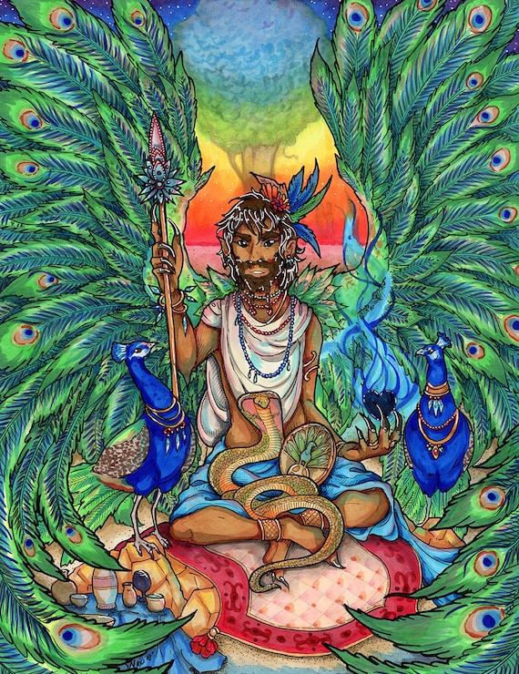 Peacock Angel / Malek Ta'us - Etsy