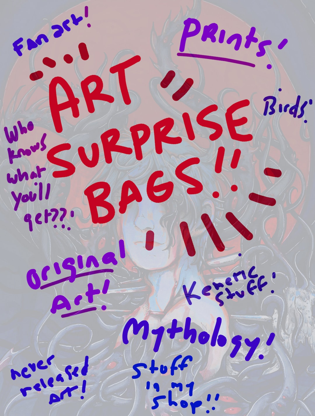 Super Random Art Grab Bag - Etsy