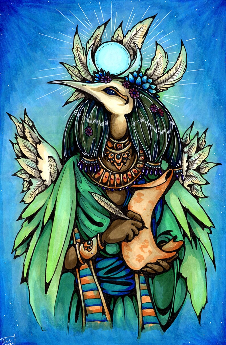 Thoth God of Knowledge - Etsy