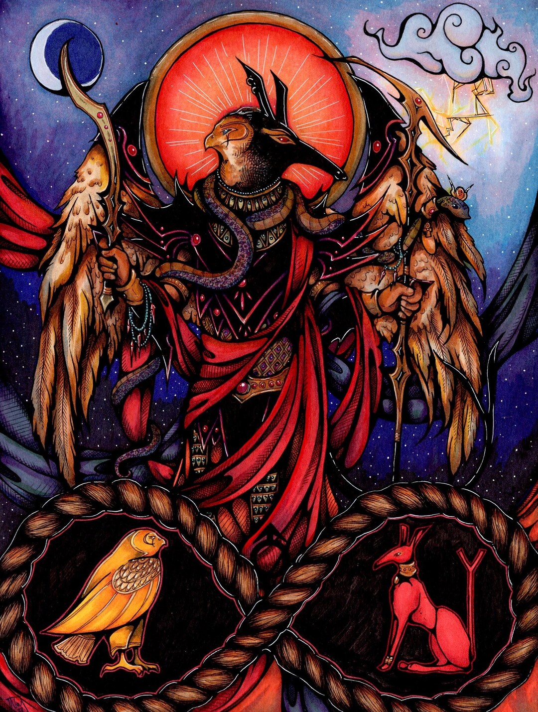 Bawy (horus-set) - God of War - Etsy